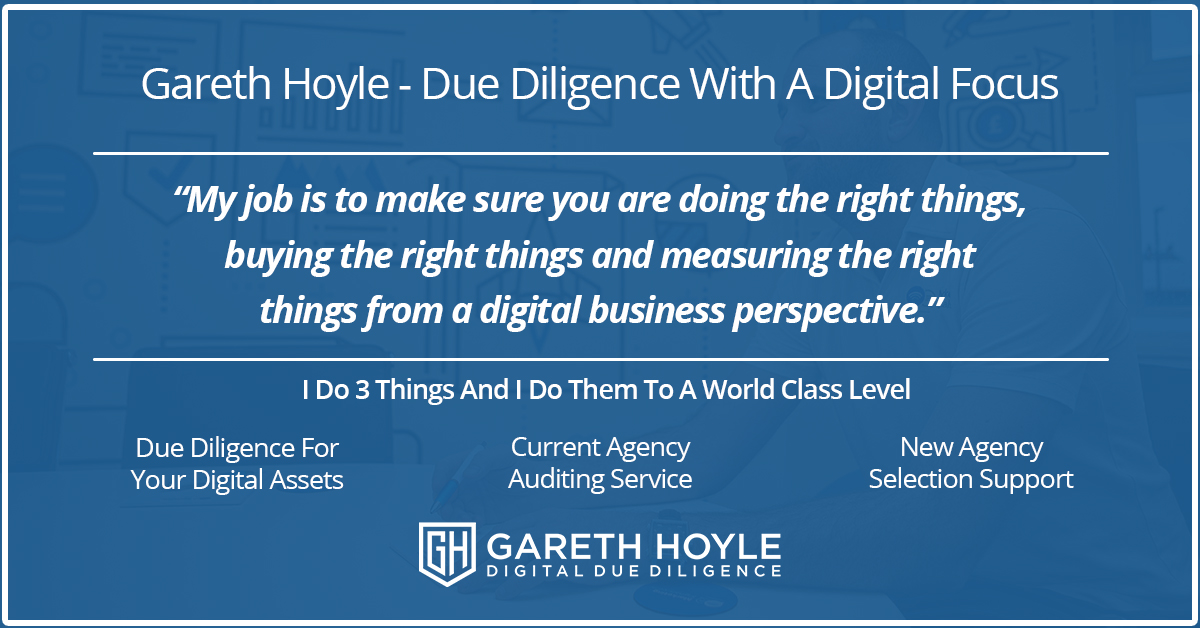Gareth Hoyle - Due Diligence For Your Digital Assets.